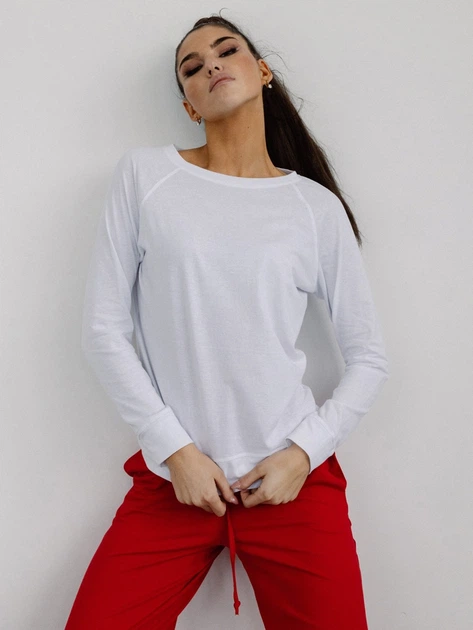 Лонгслив длинный женский Loveandlive Llc00296 L Белый Ll2000000320502 Брендовая одежда Rozetka