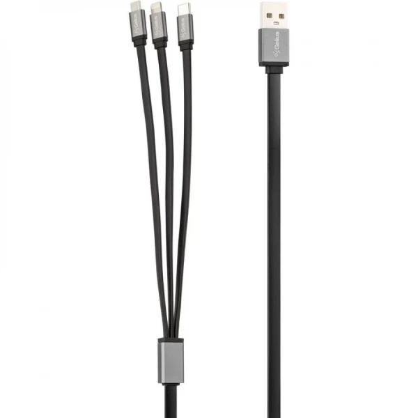 USB кабель Gelius Pro Squid 3in1 MicroUSB/Lightning/Type-C 2.1A 1 м GP ...