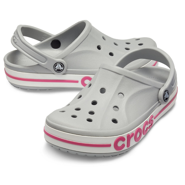 Сабо Crocs Bayaband Clog 38 р 24.3-24.8 см Светло серые 205089-M6/W8 Light Grey/Candy Pink ...