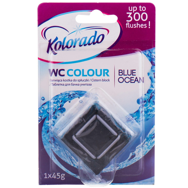 Таблетка для бачка унитаза синяя 1шт WC Colour – фото, отзывы ...
