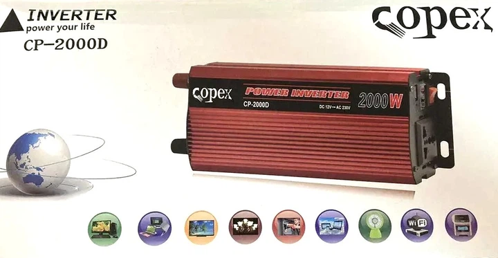 Инвертор преобразователь напряжения Inverter Copex CP-2000D DC12V ...