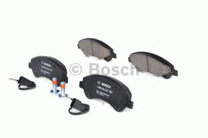 Комплект тормозных колодок, дисковый тормоз Bosch (0986494236) – фото ...