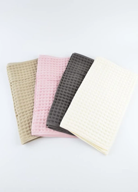 Набір однотонних кухонних рушників вафельні 4шт 75х35 см купити онлайн на Rozetka