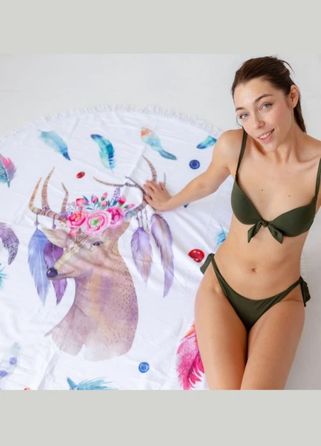 Пляжний рушник покривало Олень купити онлайн на Rozetka