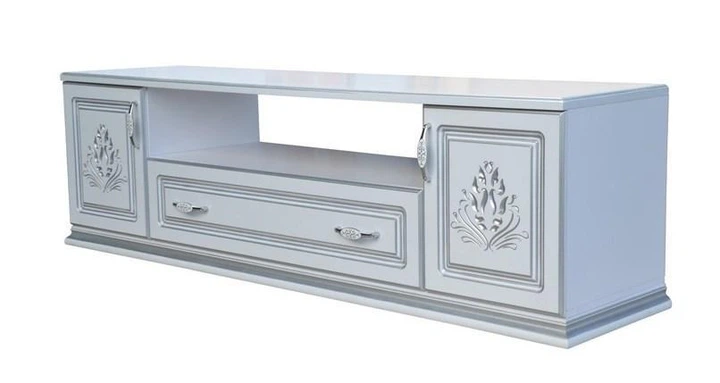 Тумба ТВ Анабель білий супер мат Неман фото відгуки характеристики