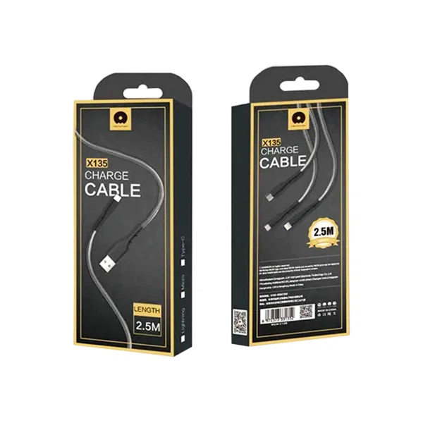 Кабель WUW X135 USB - Micro USB (2.5M) Чорний – фото, отзывы, характеристики в интернет-магазине ...