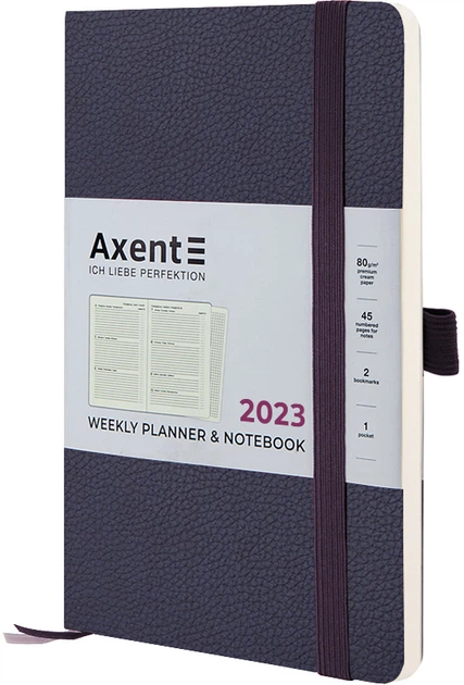 Еженедельник 2023 Axent Partner Soft Skin 125x195 мм синий (8509-23-02-A) – фото, отзывы ...