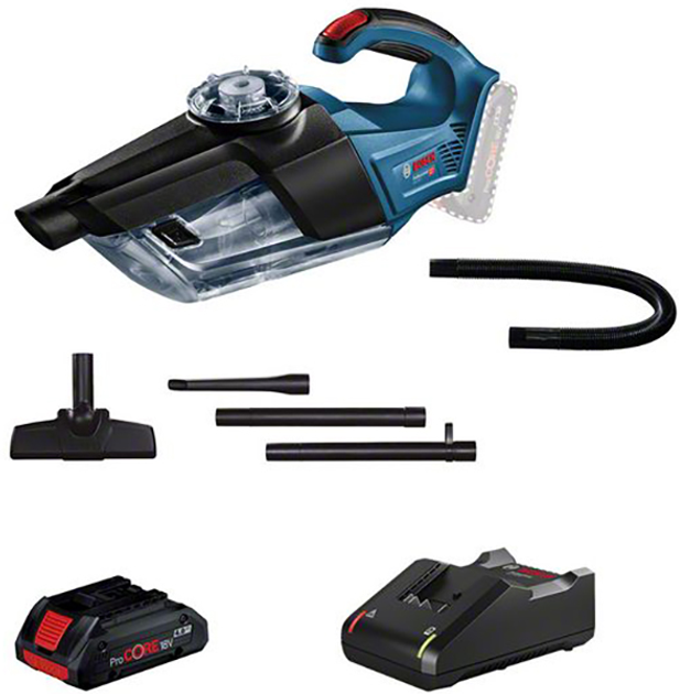 Пылесос аккумуляторный Bosch Professional GAS 18V-1 + акб ProCore18V 4 ...