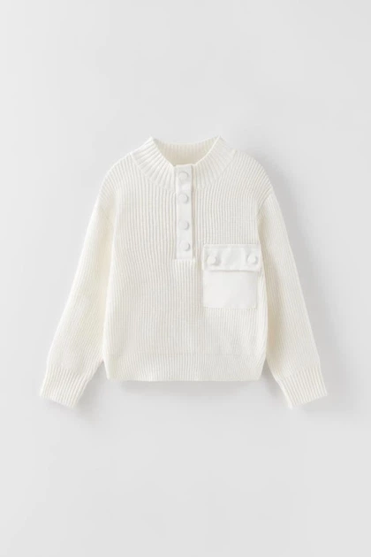 Светр Zara х7569 білий 152 от продавца: My Georgik – в интернет-магазине ROZETKA | Купить в ...