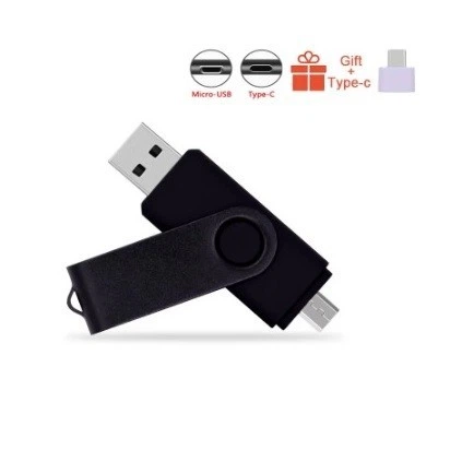 Флешка Jaster Plain 128Gb black OTG USB - Micro USB Flash Drive ...