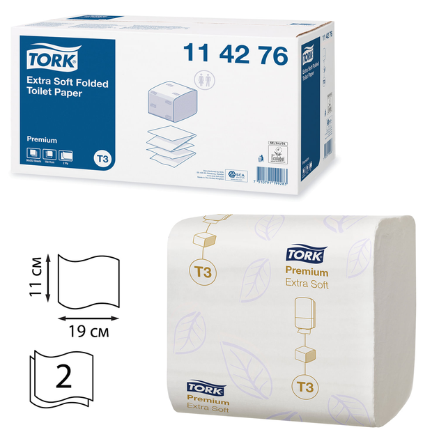 ROZETKA | Туалетная бумага листовая Tork 114276 Premium мягкая от ...