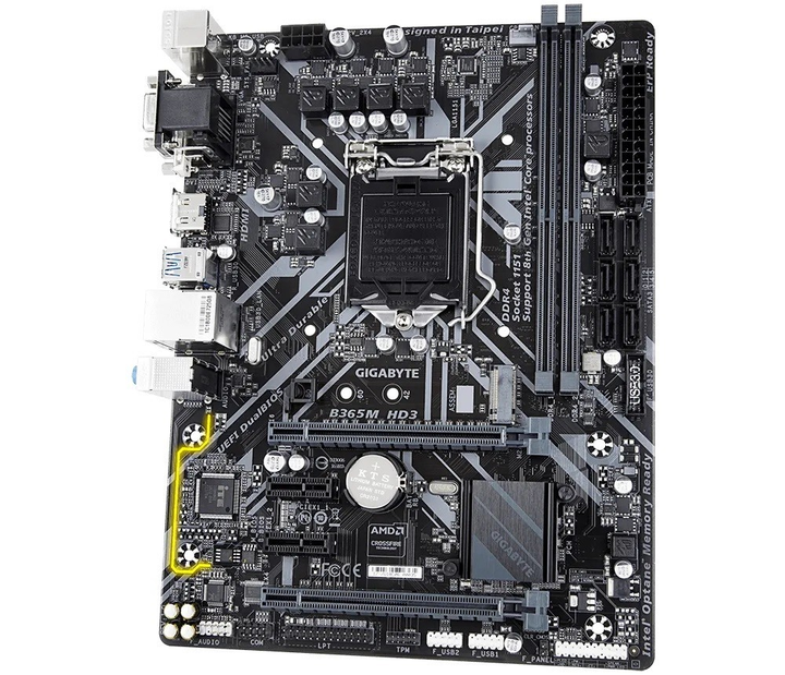 Материнская плата Gigabyte B365M-HD3 LGA 1151v2 (Gigabyte-B365M-HD3) Б ...