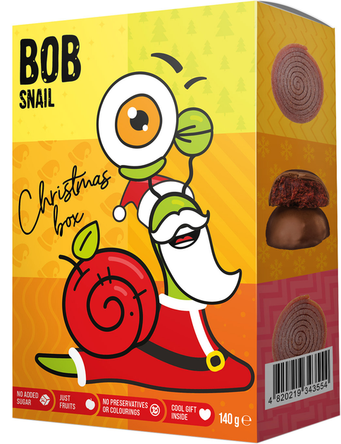 Набір Bob Snail Різдвяний бокс з іграшкою 140 г 4820219343554