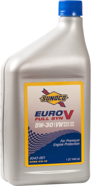 Моторное масло Sunoco Ultra Full Synthetic Euro Synthetic V 5W-30 0.946 ...