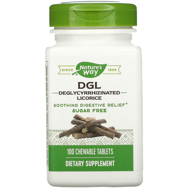Деглицирризованная солодка Nature's Way "DGL Deglycyrrhizinated ...