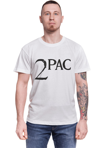 Футболка Embroshop с вышивкой 2Pac Tupac Shakur Белая M (FM044-32) от ...