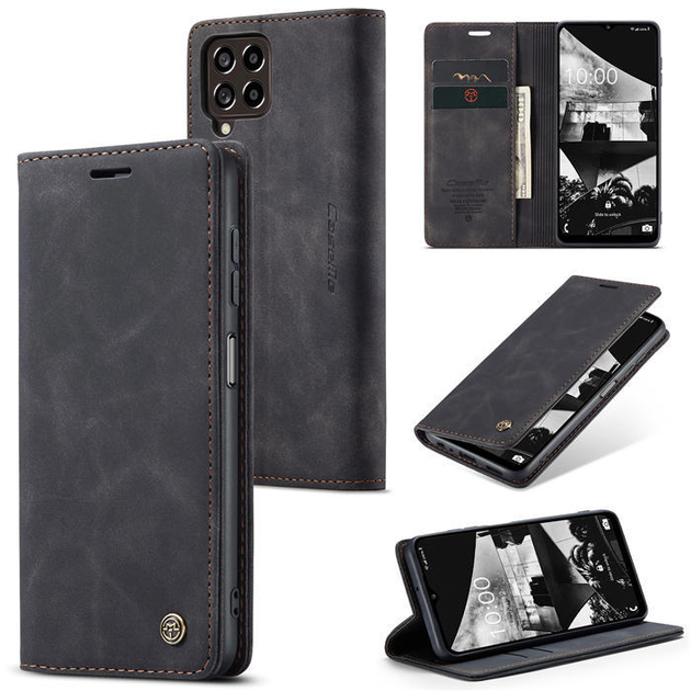 Чехол книжка с магнитом Samsung Galaxy M33 5G M336 CaseMe Black (29274 ...