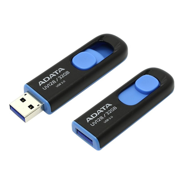 Флеш память A-DATA USB 3.2 AUV 128 32Gb Black/Blue – низкие цены ...