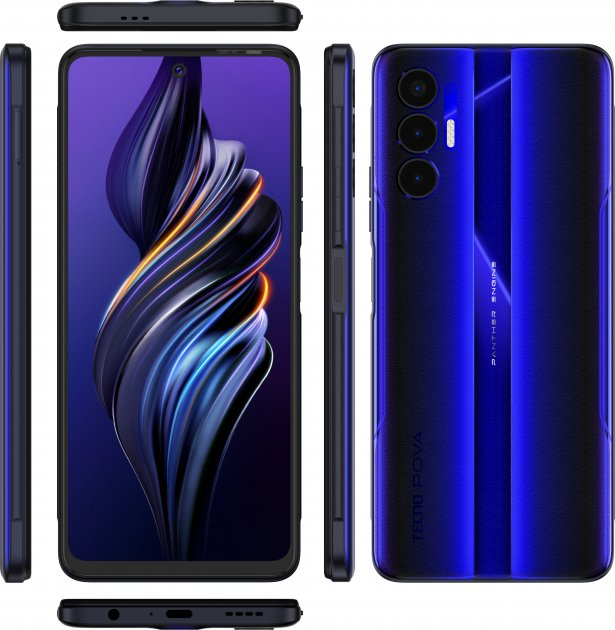 Смартфон Tecno POVA-3 LF7n 6/128GB Electric Blue (4895180781636) (UA ...