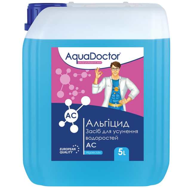 Альгицид для бассейна 5 литров жидкий AquaDoctor AC. Жидкость против ...