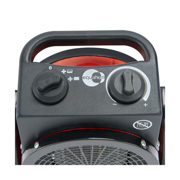 Тепловентилятор 2000 Вт Equation в металлическом корпусе красный – фото ...