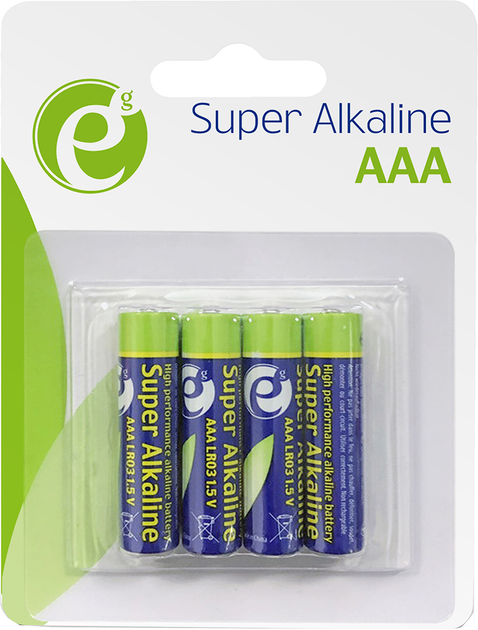 Лужні батарейки EnerGenie LR03/ААА 4 шт (EG-BA-AAA4-01) – фото, відгуки ...