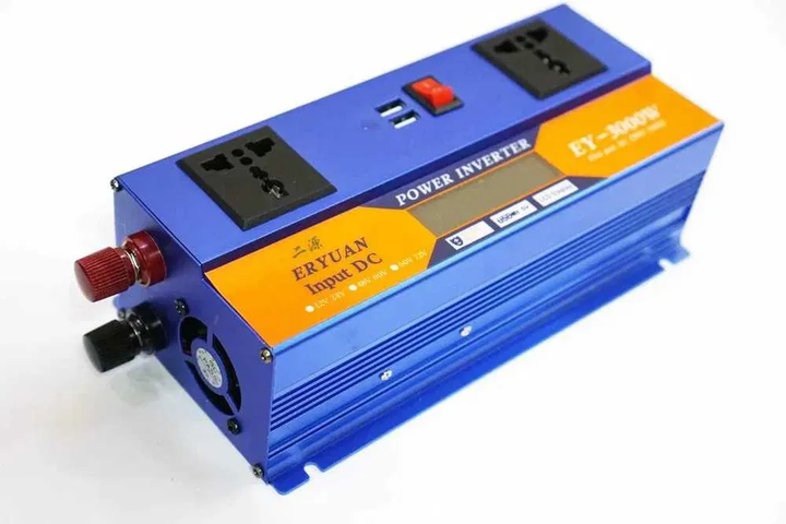 Автомобильный инвертор ERYUAN EN-3000W 12/24V преобразователь из 12В и ...