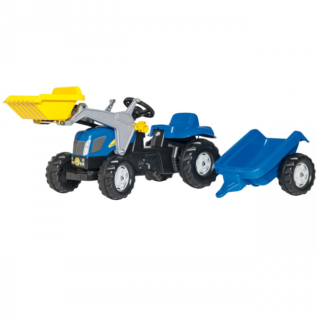 Детский трактор на педалях с ковшом и прицепом Rolly Toys rollyKid New ...