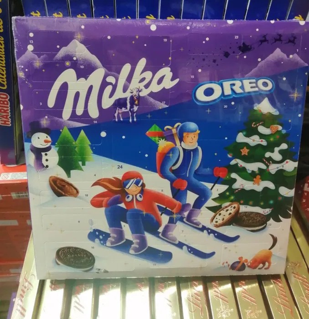 Адвент календар з солодощами Milka і печивом Oreo 286g – купить в ...