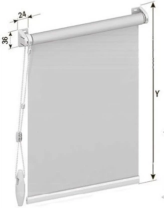 Ролети Besta МІРАКЛ блекаут 40 х 185 см Сріблястий 09 – фото, отзывы, характеристики в интернет ...