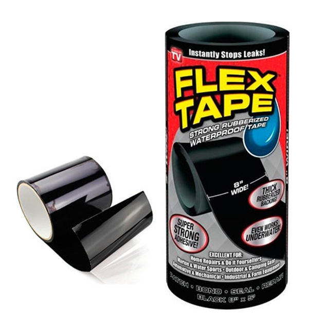Водонепроницаемая изоляционная лента FLEX TAPE 152x20см прорезиненная ...