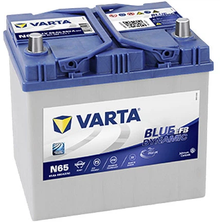 Автомобильный аккумулятор Varta EFB BD Jp 65Ah (N65) R+ (565 501 065 ...