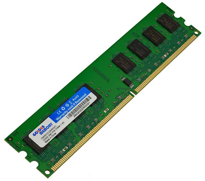 Оперативная память Ddr2 800 2gb Pc2 6400 широкопрофильная Golden Memory