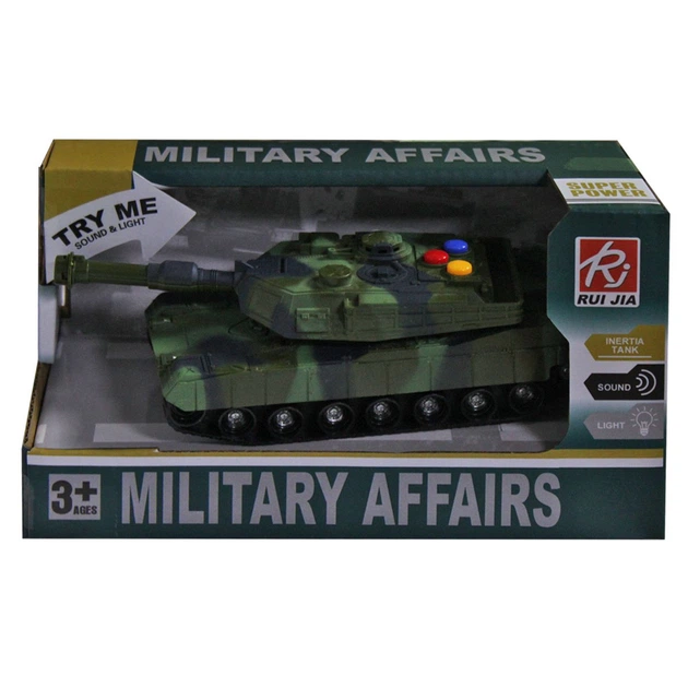 Інерційний танк озвучений зі світлом зелений RUI JIA (RJ102) (197323) – іграшки з доставкою від ...