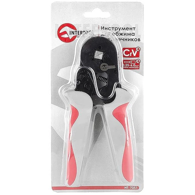 Інструмент для обжиму трубчастих наконечників INTERTOOL HT-7051 – фото, відгуки, характеристики ...