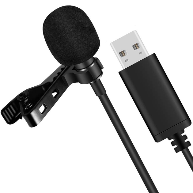 Петличний мікрофон для запису звуку Andoer Ey 510 2 Usb петличка для