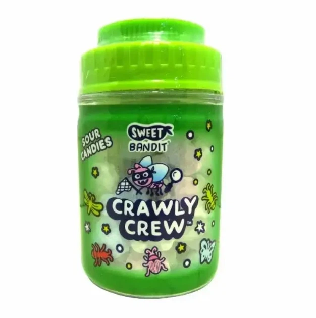 Кислые конфеты Sweet Bandit Crawly Crew Sour Candies 70g Лайм от ...