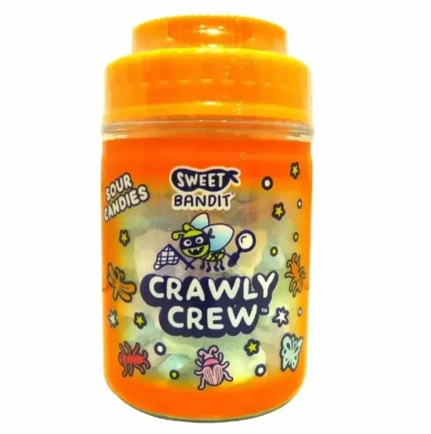 Кислые конфеты Sweet Bandit Crawly Crew Sour Candies 70g Апельсин от ...
