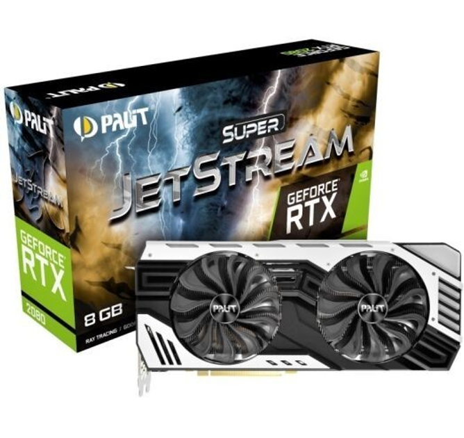 Видеокарта Palit GeForce RTX 2080 Super JetStream 8 GB GDDR6 (256 bit ...