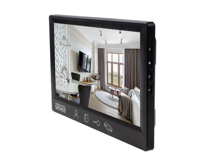 Видеодомофон с датчиком движения SEVEN DP–7571 FHD black – фото, отзывы ...
