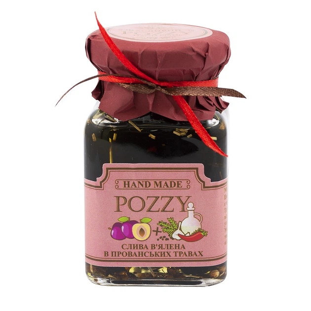 Вяленая слива Pozzy с прованскими травами в оливковом масле 150 г ...