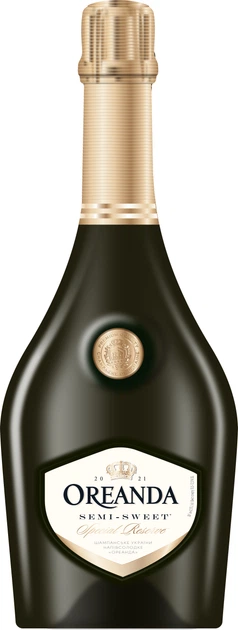 Вино игристое Oreanda Премиум белое полусладкое 0.75 л 10.5-12.5% ...