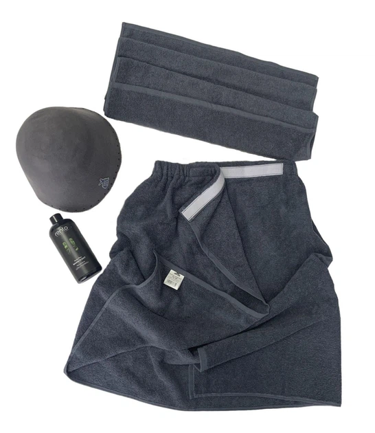 Подарочный набор для бани и сауны Рremium класса хуст серый ( Husst ...