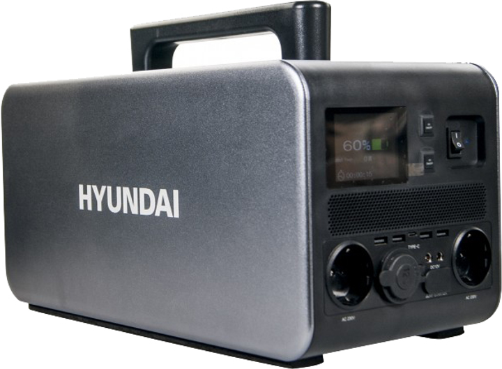 Зарядная станция Hyundai HPS-1600 / 1500 Вт / 1440 Вт⋅ч / LiFePO4 ...