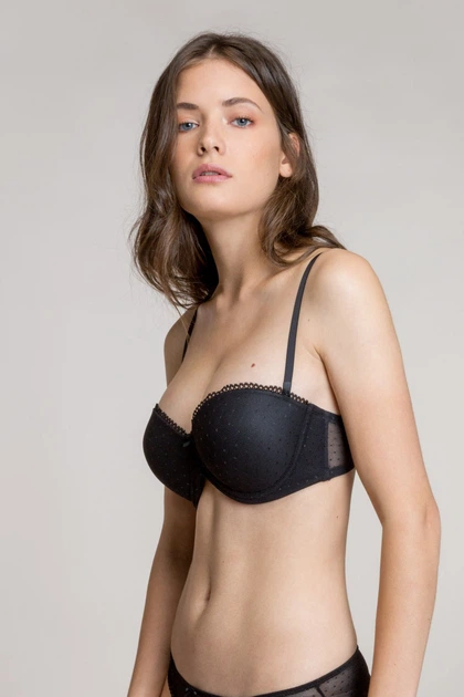 Бюстгальтер жіночий балконет push-up +4 Gisela 85B чорний 309 от продавца: Soutien – в интернет ...