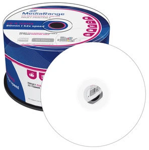 Диск MediaRange CD-R 700 Мб 52X 80 min inkjet fullsurface printable 50 ...