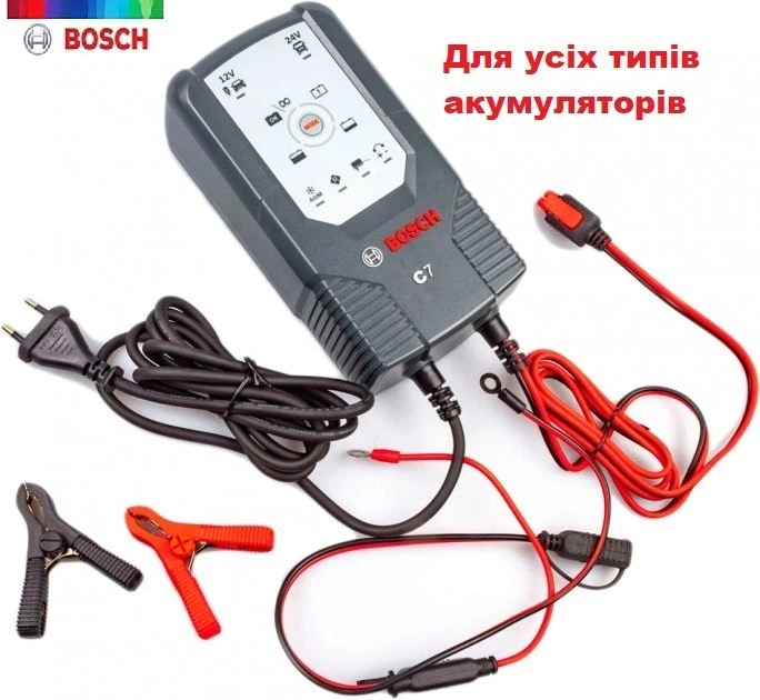R̲O̲Z̲E̲T̲K̲A̲ | Зарядний пристрій Bosch C7 для акумуляторів 12-24V з ...