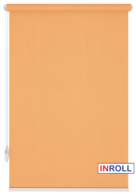 Ролета тканевая INROLL Есо-Mini 75х165 см Len Персиковый 2071 – фото ...