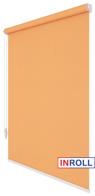 Ролета тканевая INROLL Есо-Mini 75х165 см Len Персиковый 2071 – фото ...