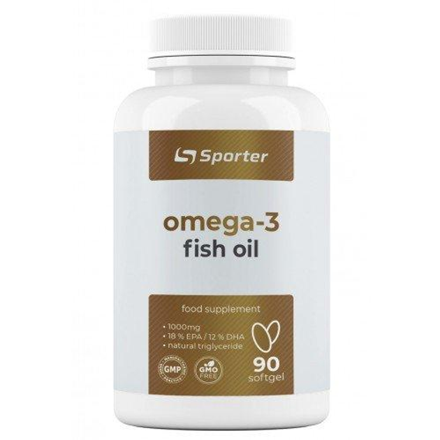 Жирные кислоты Sporter Omega 3 1000 mg, 90 капсул – фото, отзывы ...